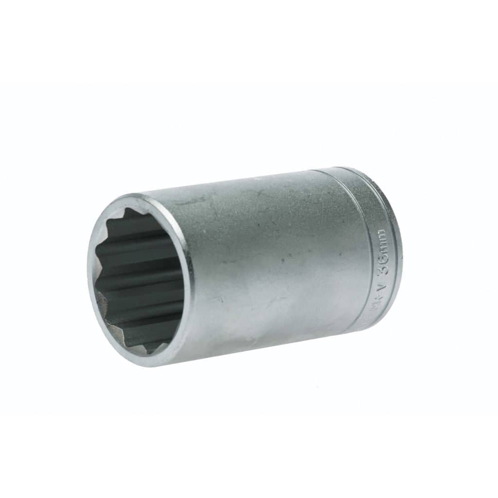 TengTools - 1/2inch Deep Socket 12 pt Metric 36mm - M120636-C