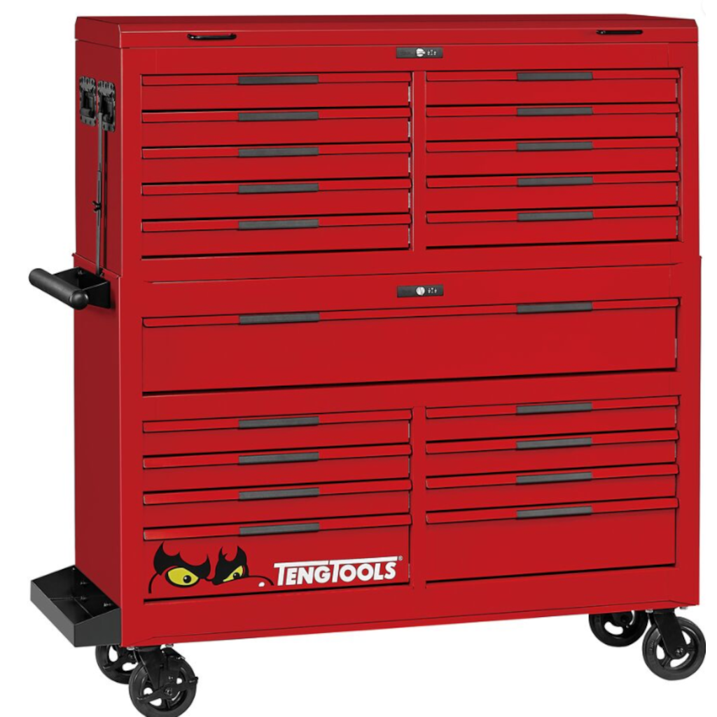 TengTools - 53inch PRO35™ Monster stack tool kit 1295 pieces red - TKS