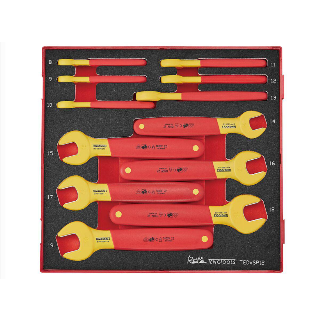 12PC Insulated Spanner Set in EVA Foam | TengTools South Africa