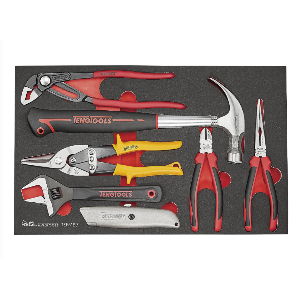 GENERAL TOOL SET FOAM3 7 PIECES | Teng Tools South Africa