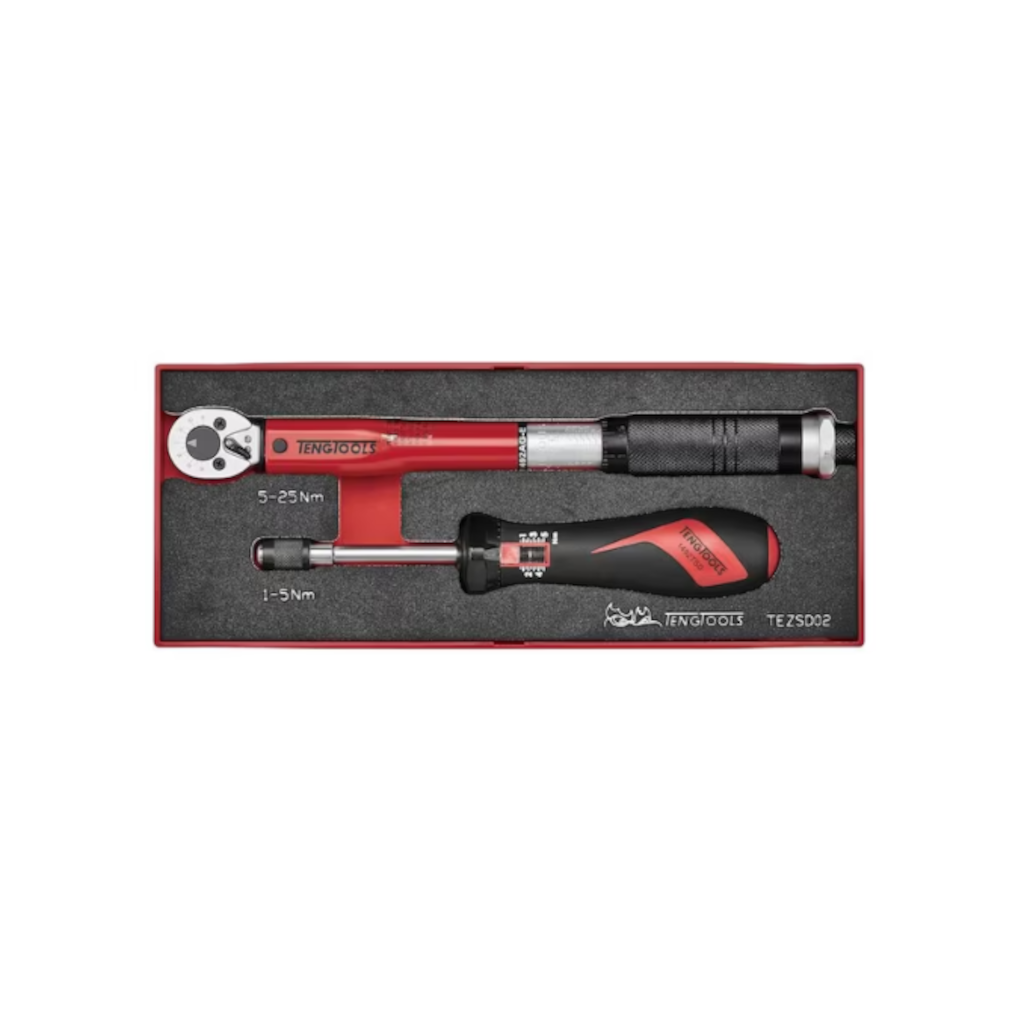 2PC 1/4inch Drive Torque Set in EVA Foam | TengTools South Africa