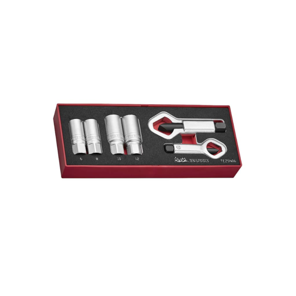EXTRACTOR AND NUT SPLITTER SET FOAMX2 6 PIECES | Teng Tools South Africa