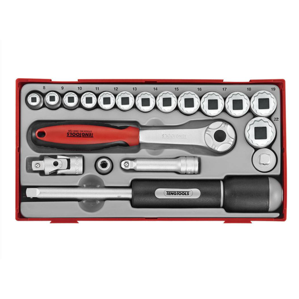 3/8inch SOCKET SET 12 PT TT1 19 PIECES | TengTools South Africa
