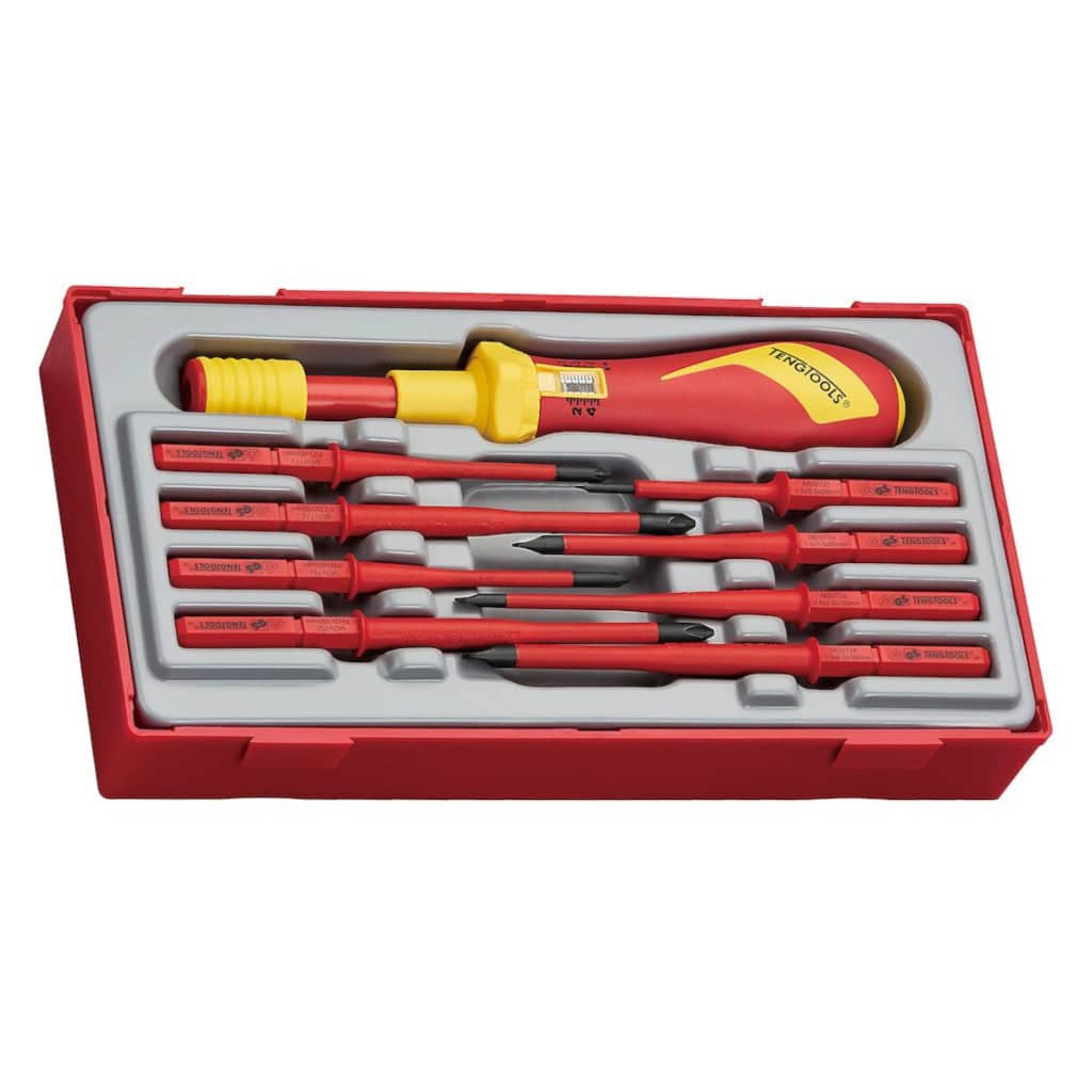 TengTools - Insulated Torque Screwdriver Set TT1 9 Pieces - TTVSD09