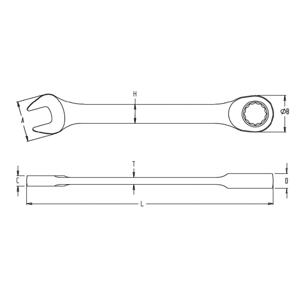 Ratchet Combination Spanner 10mm | TengTools South Africa